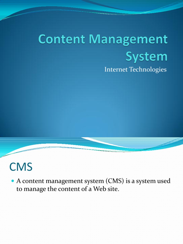 Content Management System, Web Content Management System & Joomla ...