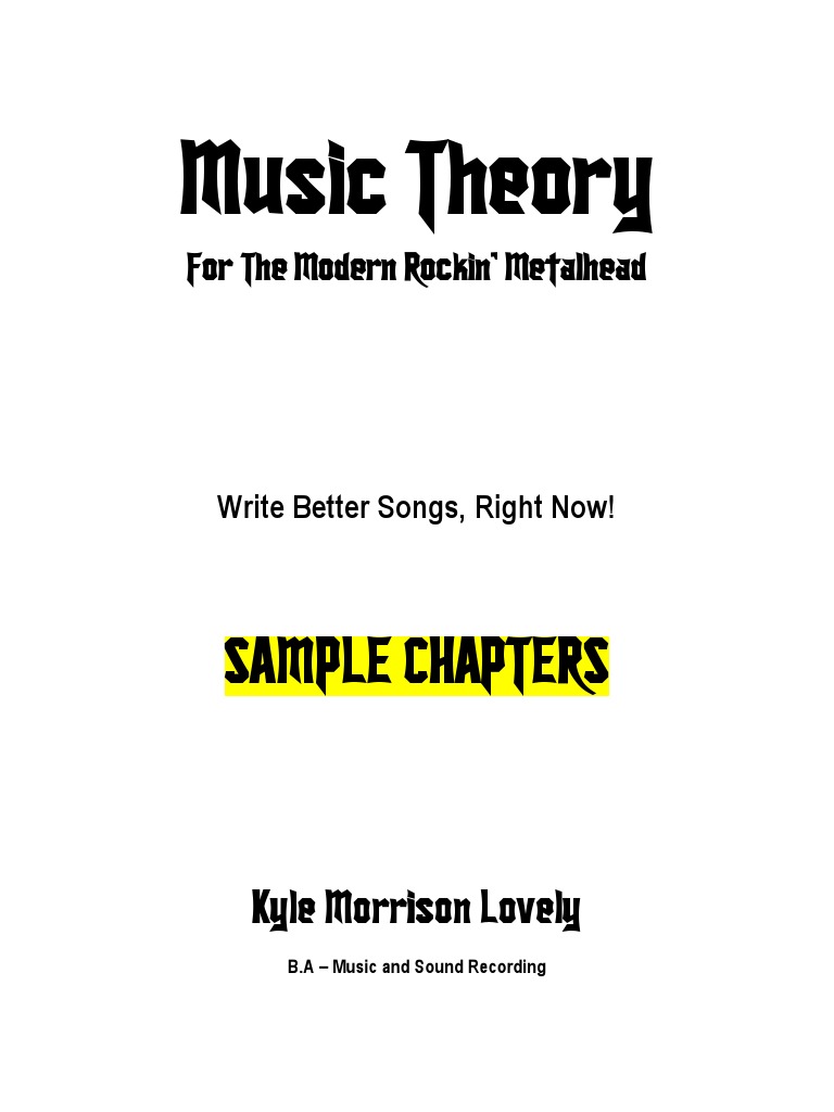 Music Theory For The Modern Rockin' Metalhead | PDF