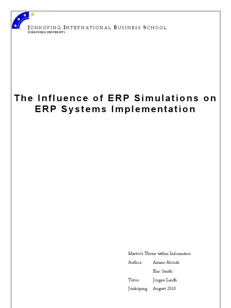 ERP Simulations in System Implementation | PDF