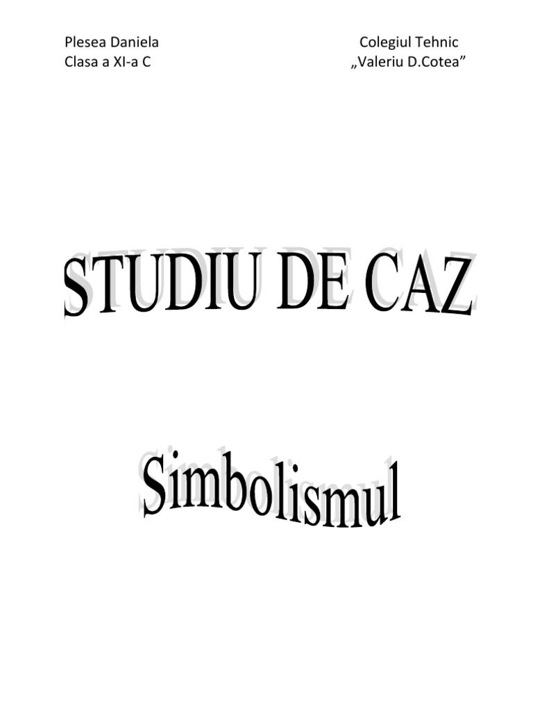Simbolismul | PDF