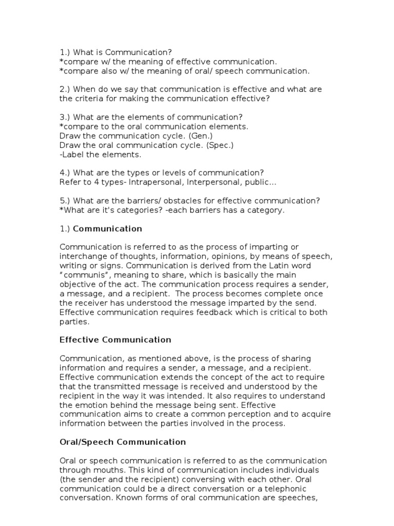 Effective Communication | PDF | Interpersonal Communication | Communication