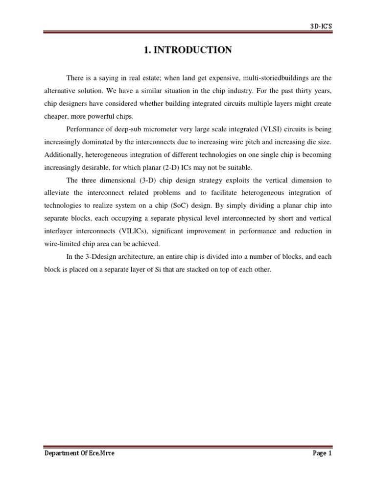 3d Ics | PDF | Integrated Circuit | Semiconductor Device Fabrication