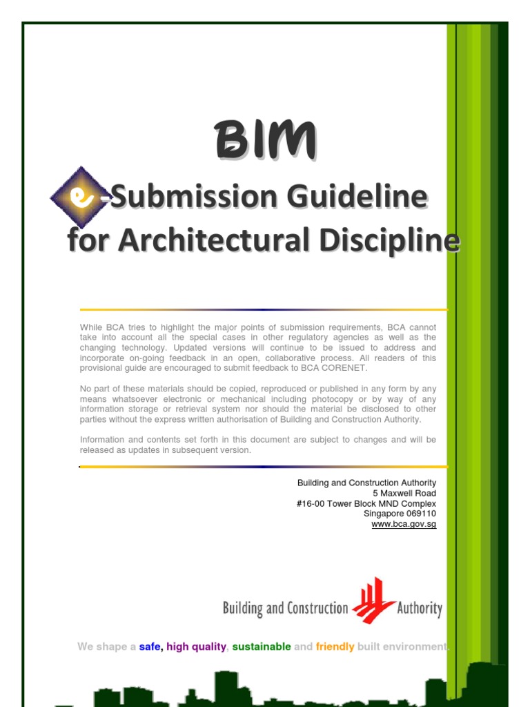 BIM Submission Guideline (v3-5) Jan10 (Official Release) | PDF ...