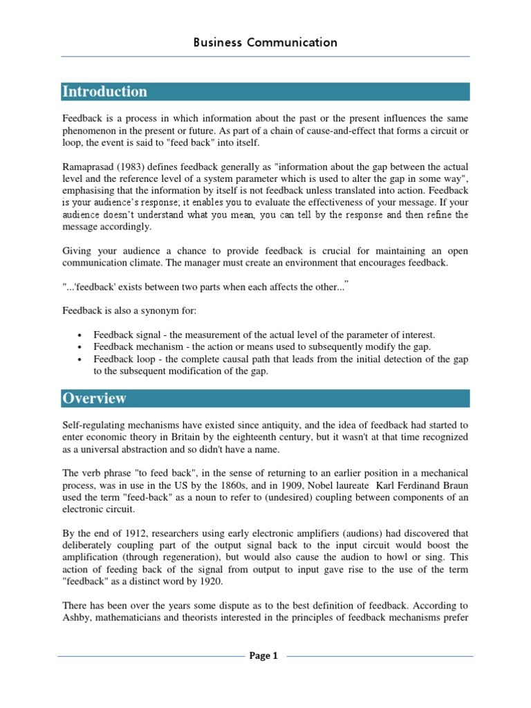 Bus Com | PDF | Negative Feedback | Feedback