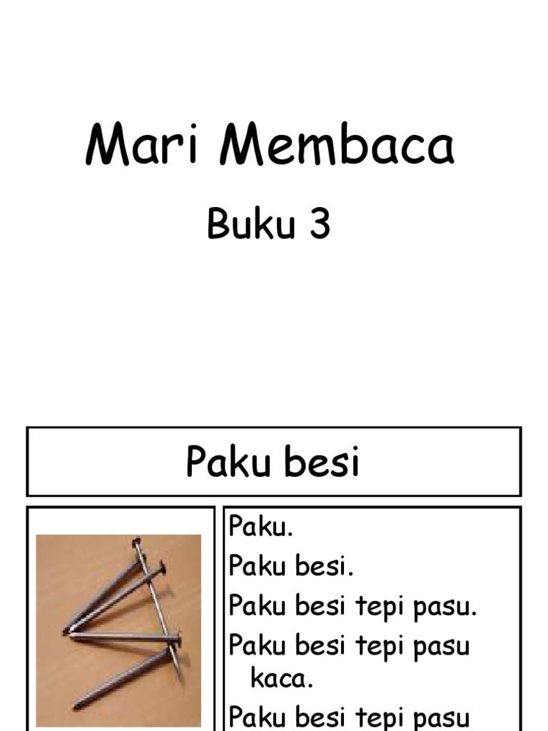 Mari Membaca Buku 3 | PDF