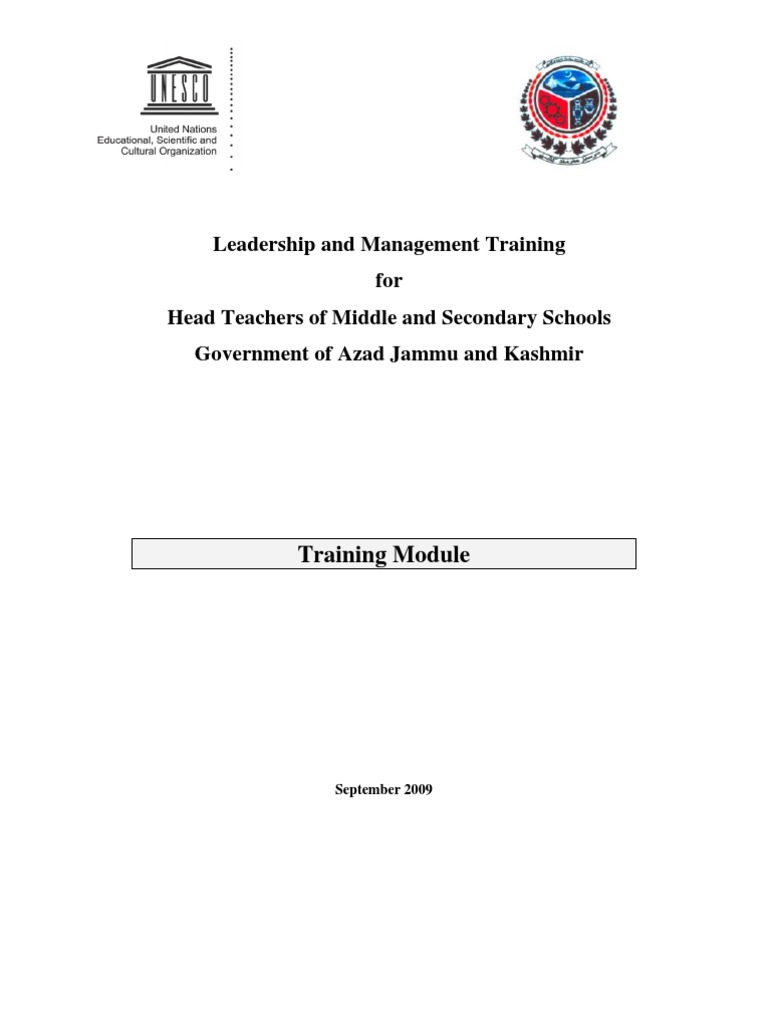 Leadership and Management Training Module | PDF | Facilitator | Evaluation