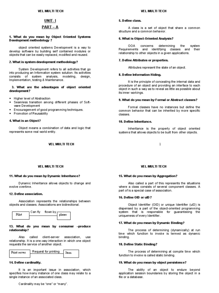 Ooad 1 5 Aandb Pdf Inheritance Object Oriented Programming Class Computer Programming 7067