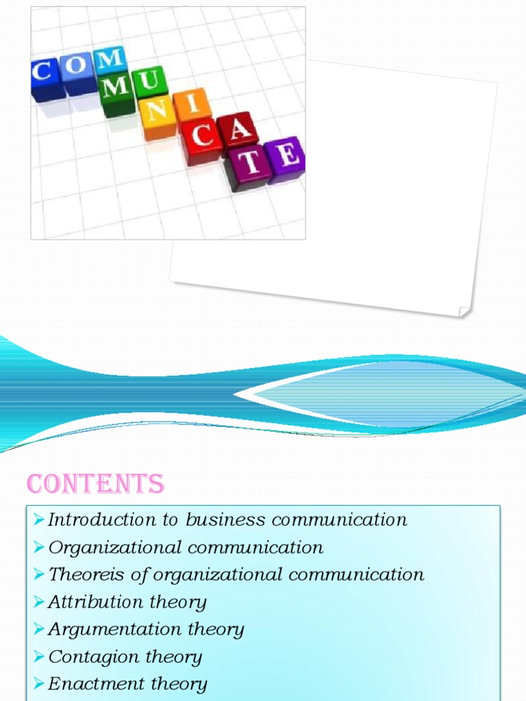 Theories of Communication | PDF | Interpersonal Communication ...