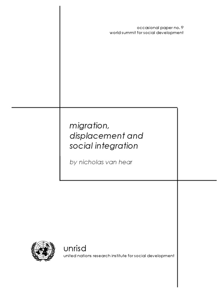 Migration, Displacement and Social Integration: Unrisd | PDF | Human ...