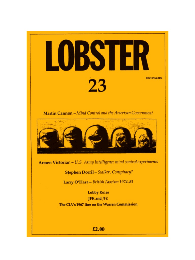 Lobster 23 | PDF | Hypnosis | Mind Control