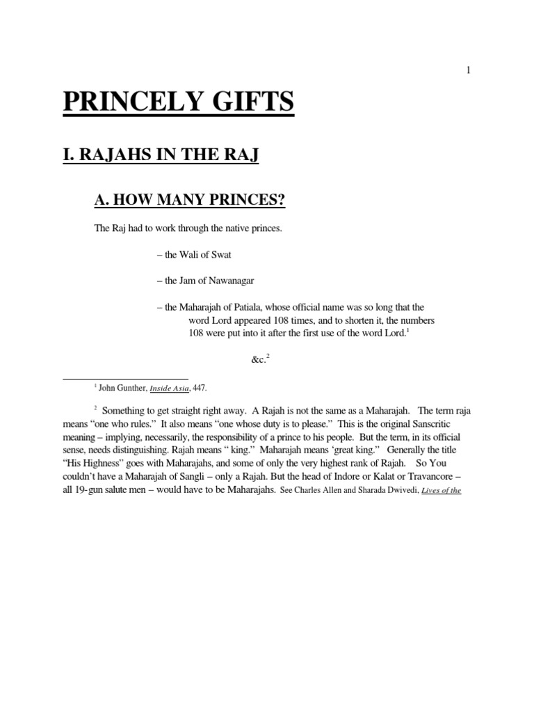 Maharajahs: India's Royal Hierarchy | PDF | History