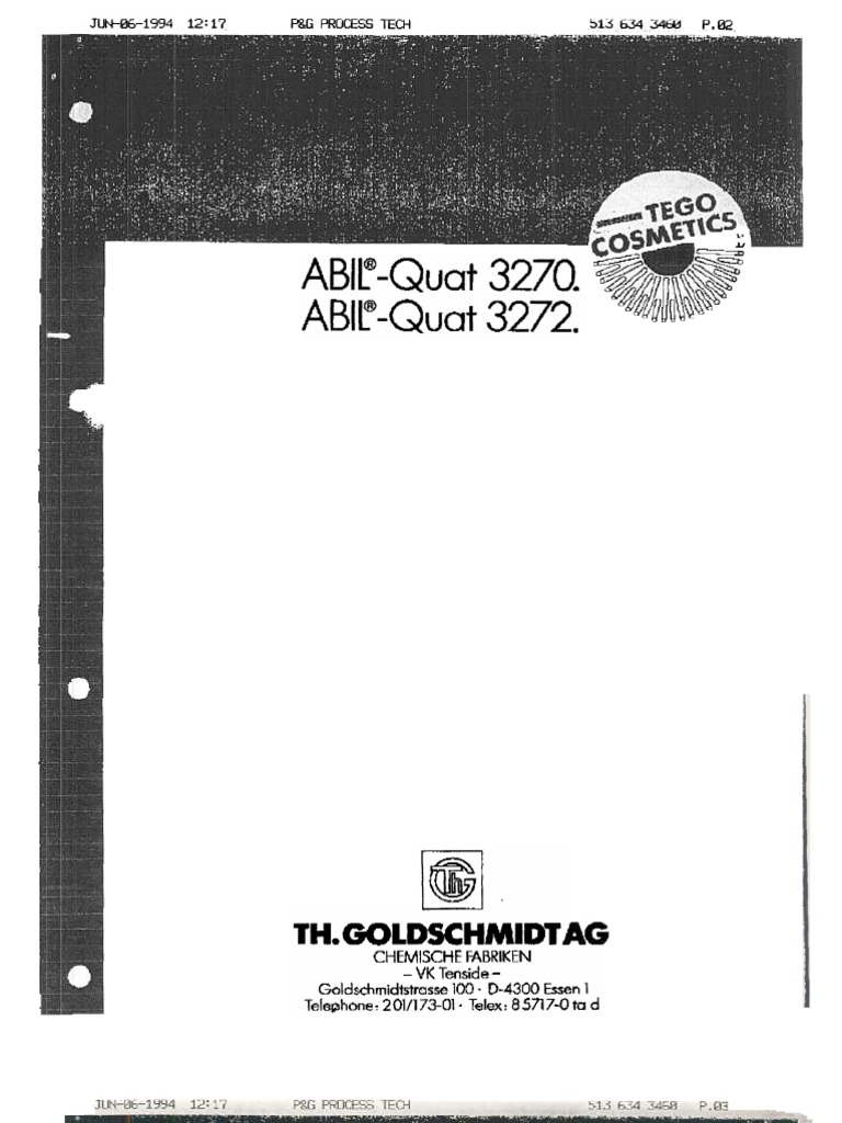 Abil Quat 3272 Article | PDF