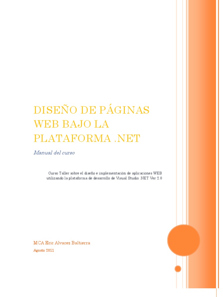Diseño de Páginas Web Bajo La Plataforma Net | PDF | .NET Framework | Active X Data Objects