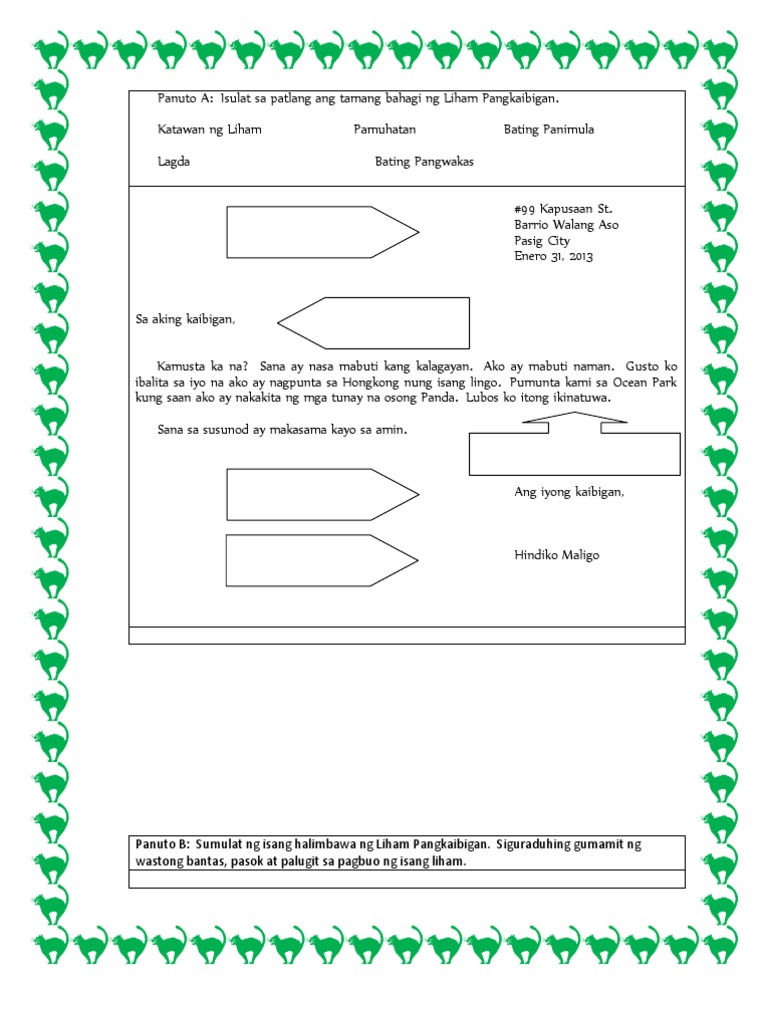Liham Pangkaibigan | PDF
