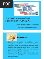 Formas Farmacéuticas: Pomadas, Cremas, Ungüentos. | PDF | Sustancias ...