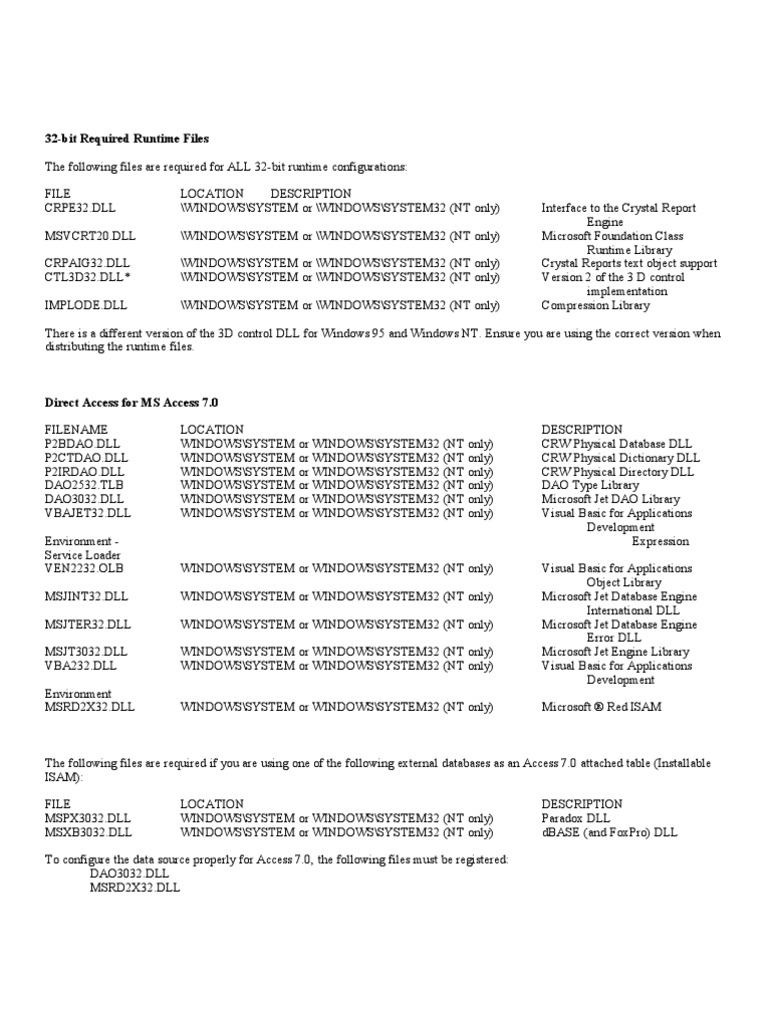 Crystal Runtime | PDF | Library (Computing) | Microsoft Windows