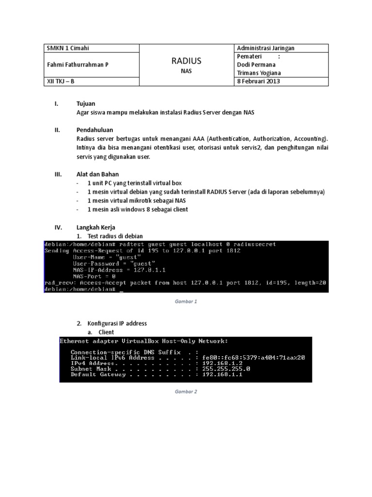 Radius Server - NAS | PDF