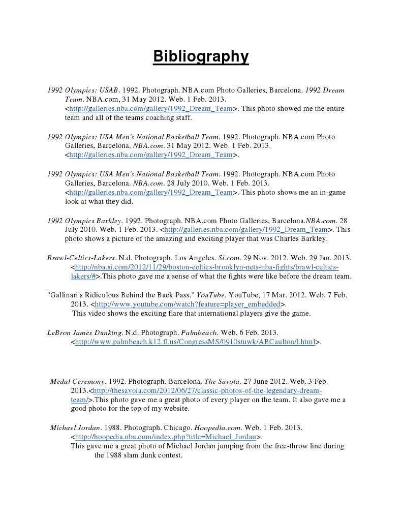 NHD Bibliography | Download Free PDF | National Basketball Association ...