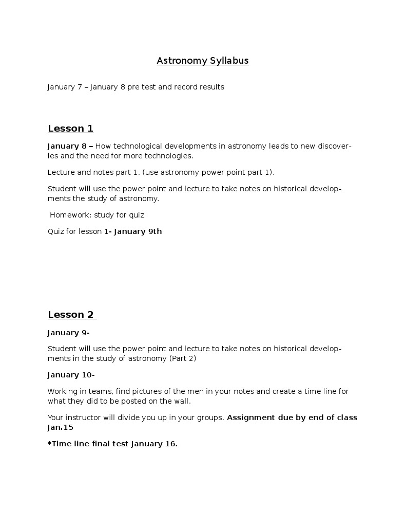 Astronomy Syllabus 2012-2013 1 | PDF | Tide | Solar Eclipse