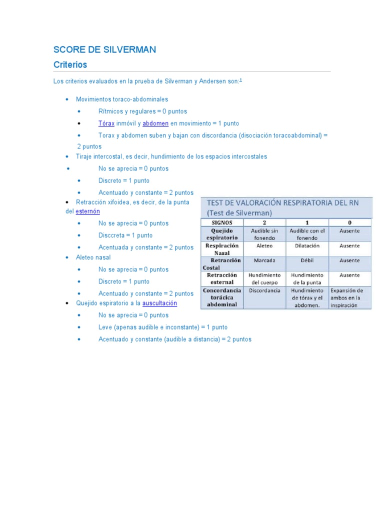 Score de Silverman | PDF