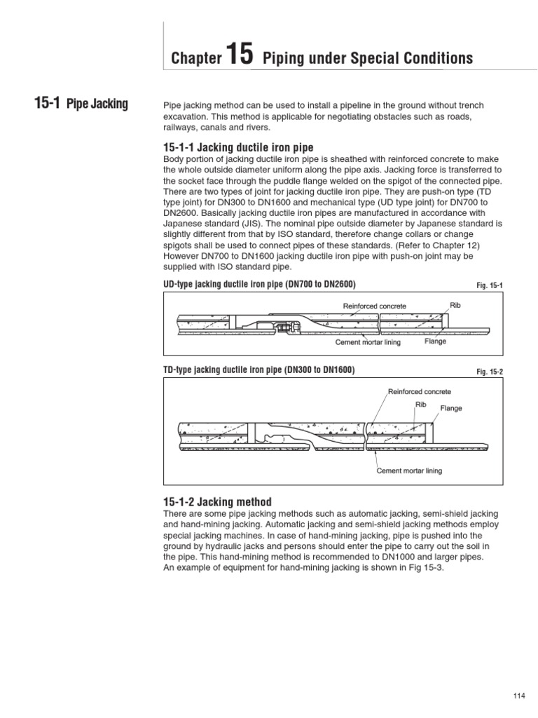 Pipe Jacking of CIP Pipes (Kubota) | PDF | Pipe (Fluid Conveyance) | Iron