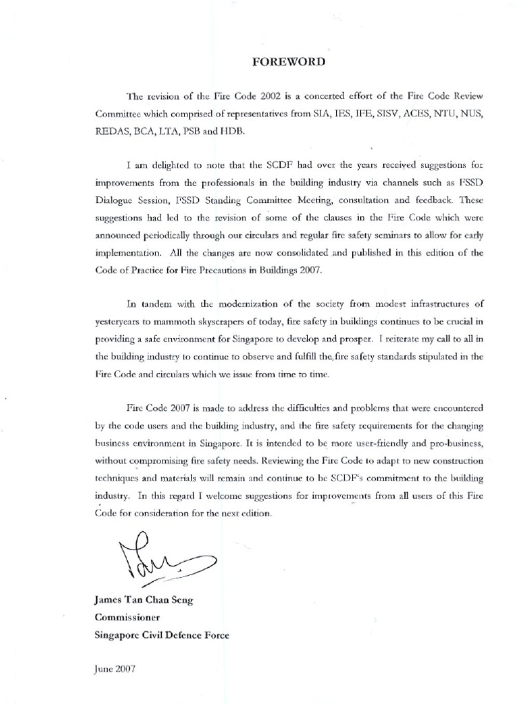 SCDF Fire Code 2002 PDF | PDF | Wall | Room