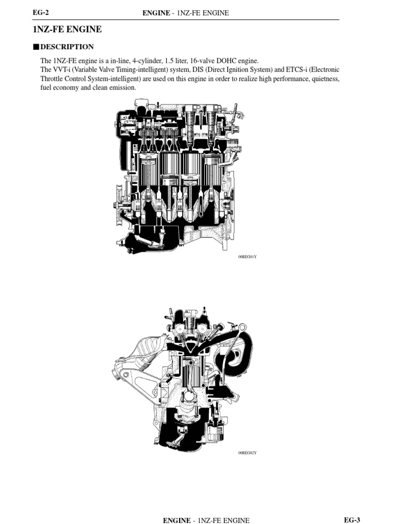 1NZ-FE Engine Specifications and Features | PDF | Technology & Engineering
