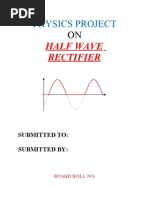 Half Wave Rectifier Project | PDF | Rectifier | Direct Current