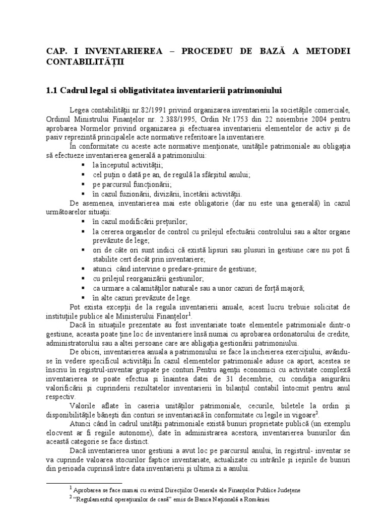 Inventarierea | PDF