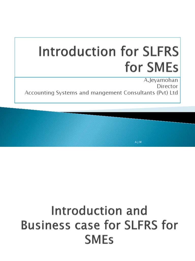 SLFRS for SMEs: Key Financial Standards | PDF | Historical Cost | Stocks