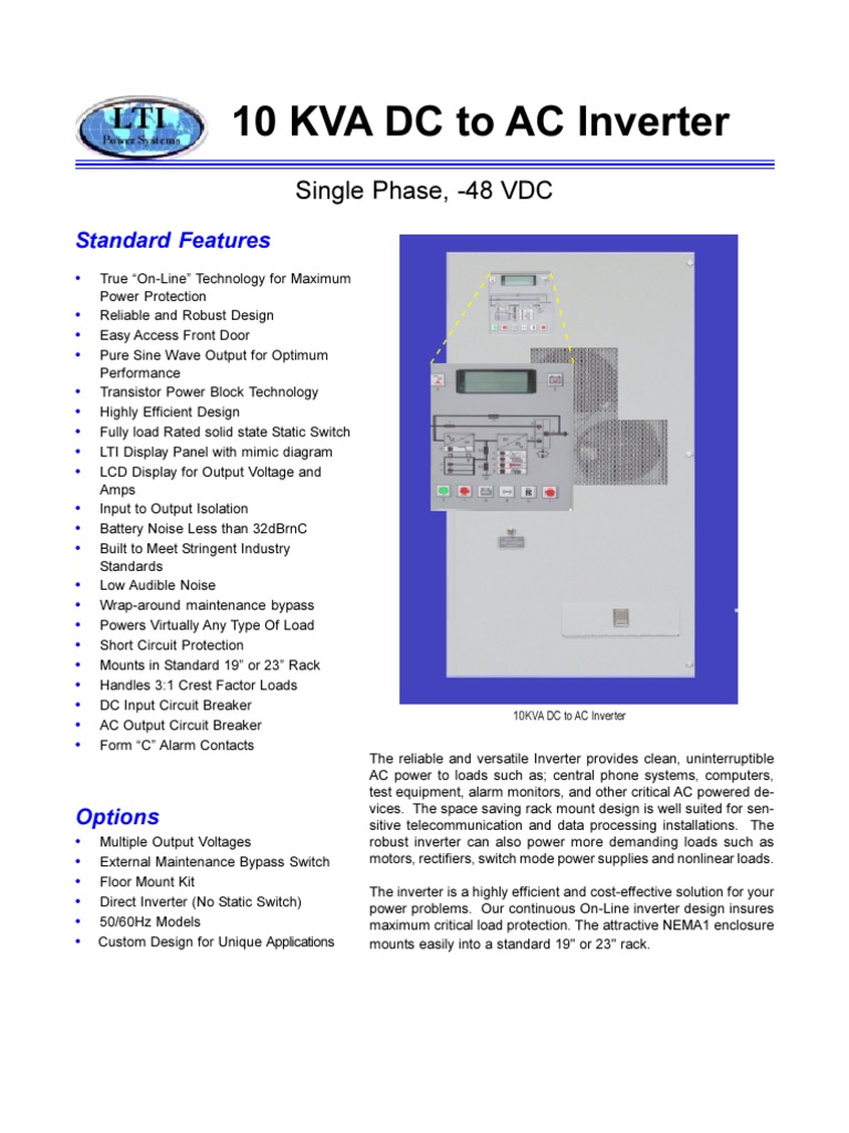10 KVA Inverter Rev1 | PDF | Power Inverter | Power Supply
