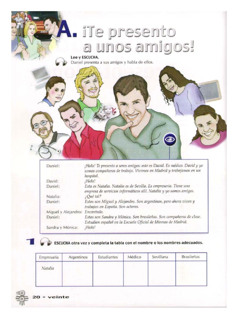 Unidad 02 - Nuevo Ven 1 - Libro Del Alumno | PDF | Estudios de idiomas ...