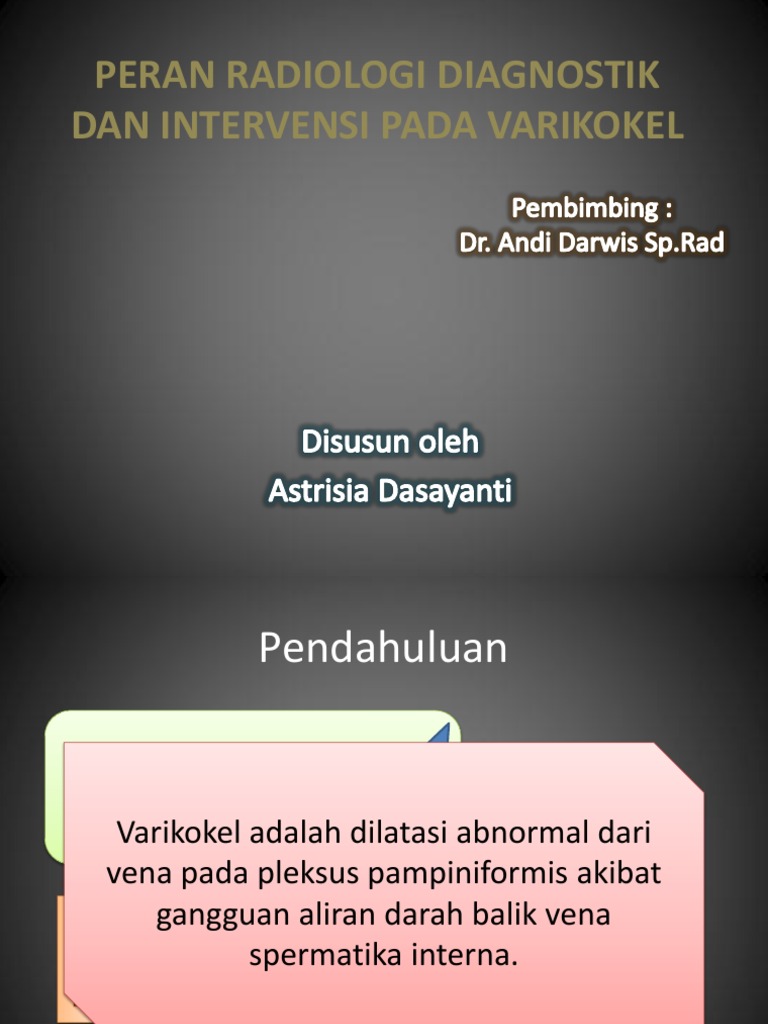 Peran Radiologi Diagnostik Dan Intervensi Pada Varikokel | PDF | Sains ...
