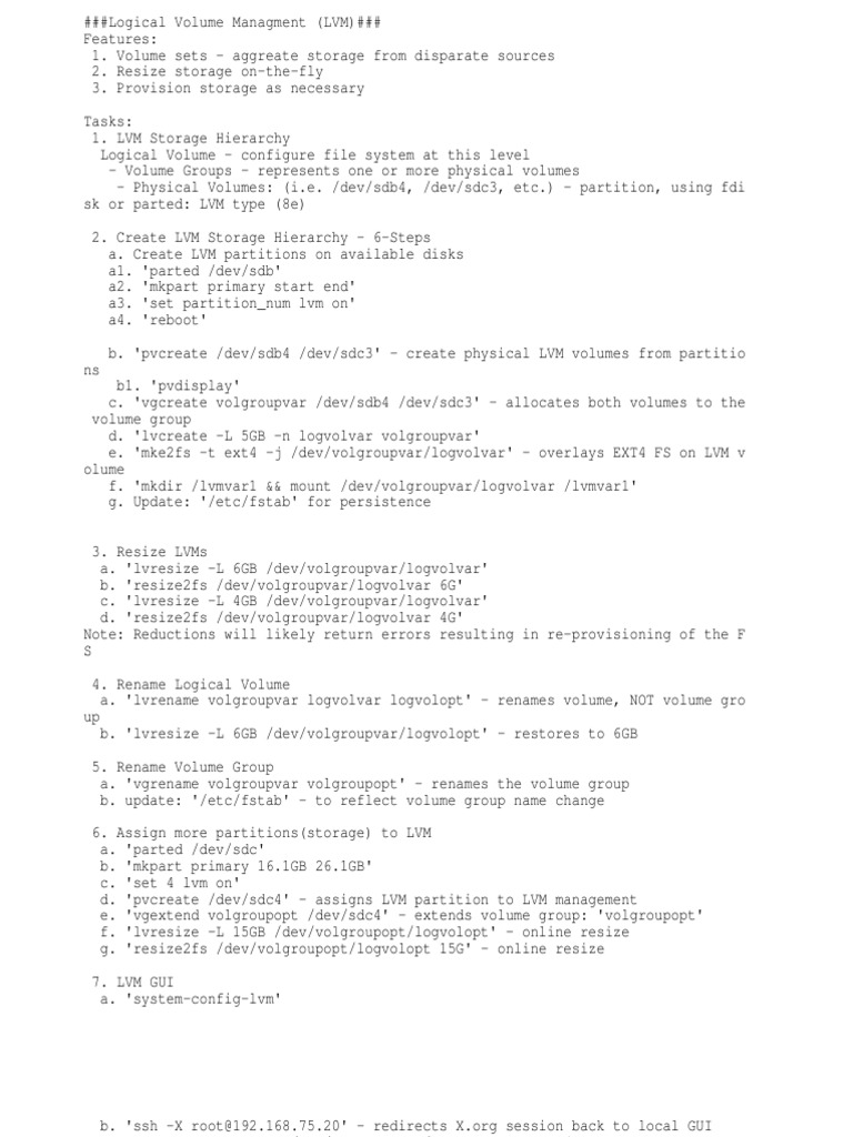 LVM Linux | PDF | Computer Data Storage | Areas Of Computer Science
