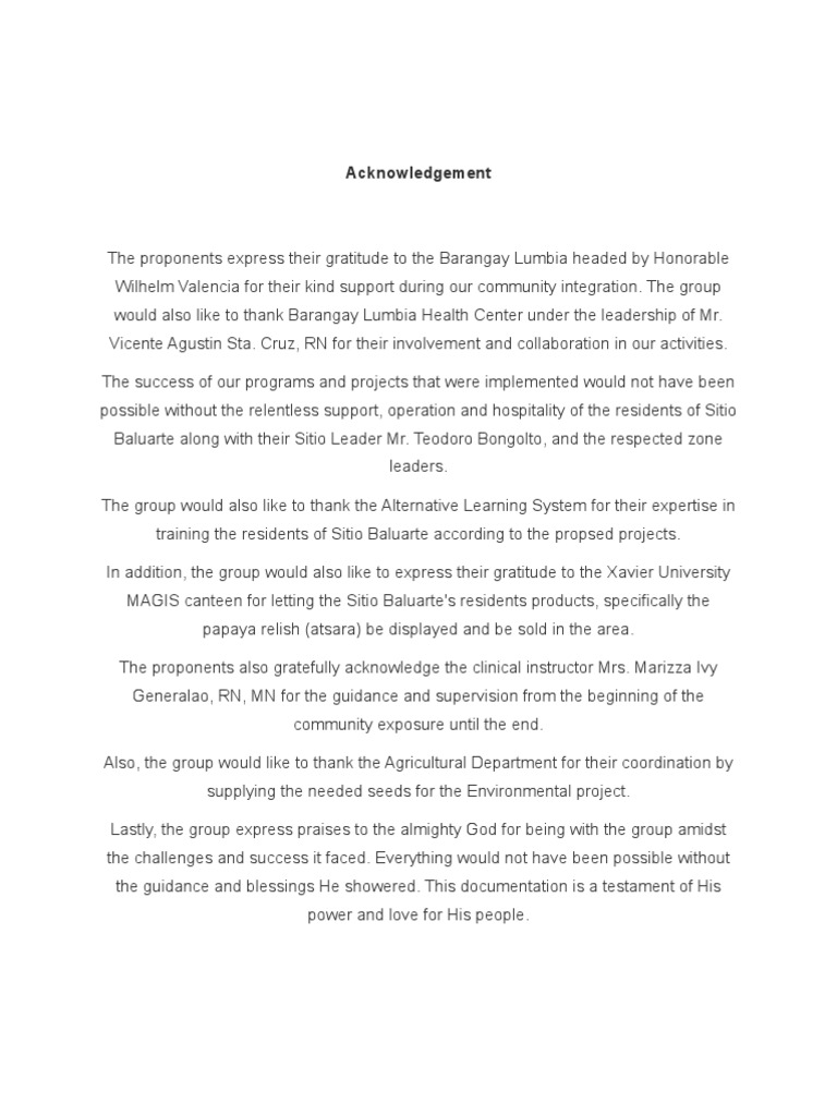 Acknowledgement, Intro, Profile, Directory, Economic Proposal | PDF ...