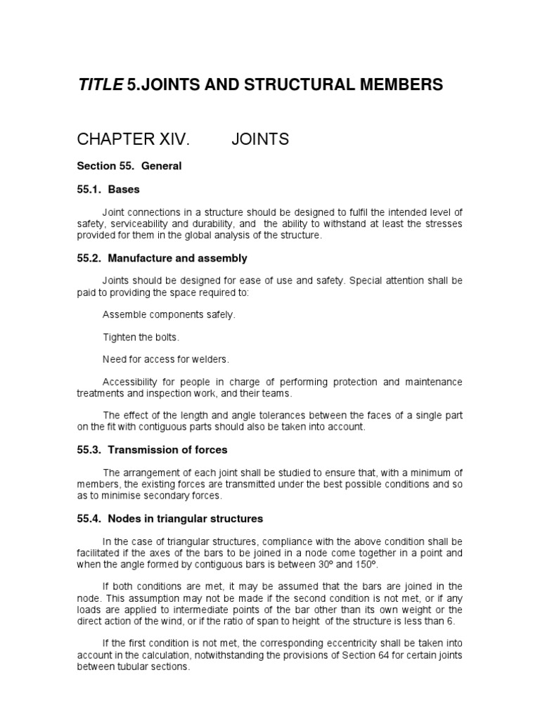 Joints and Structural Members | PDF | Screw | Strength Of Materials