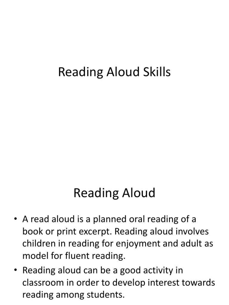 Enhancing Reading Aloud Skills | PDF | Stress (Linguistics) | Word