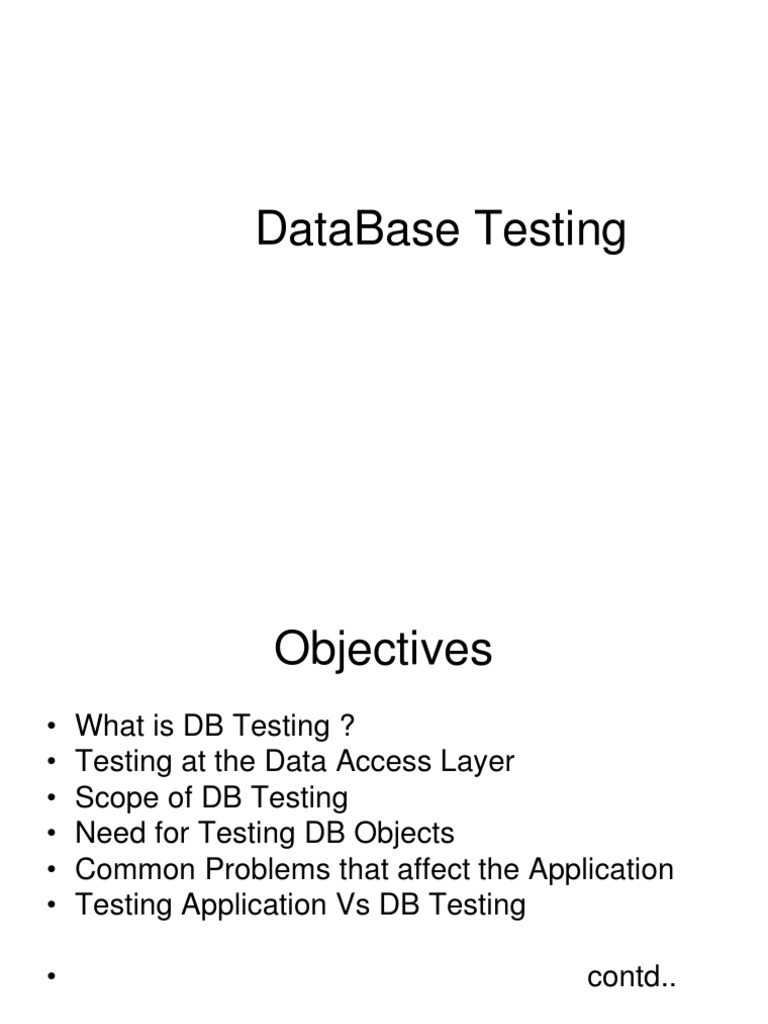 Database Testing | Download Free PDF | Database Index | Databases
