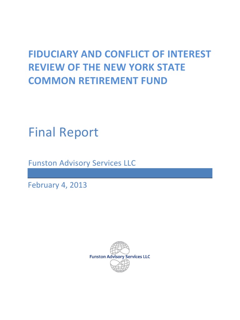 NYSCRF Fiduciary and Conflict of Interest Review | PDF