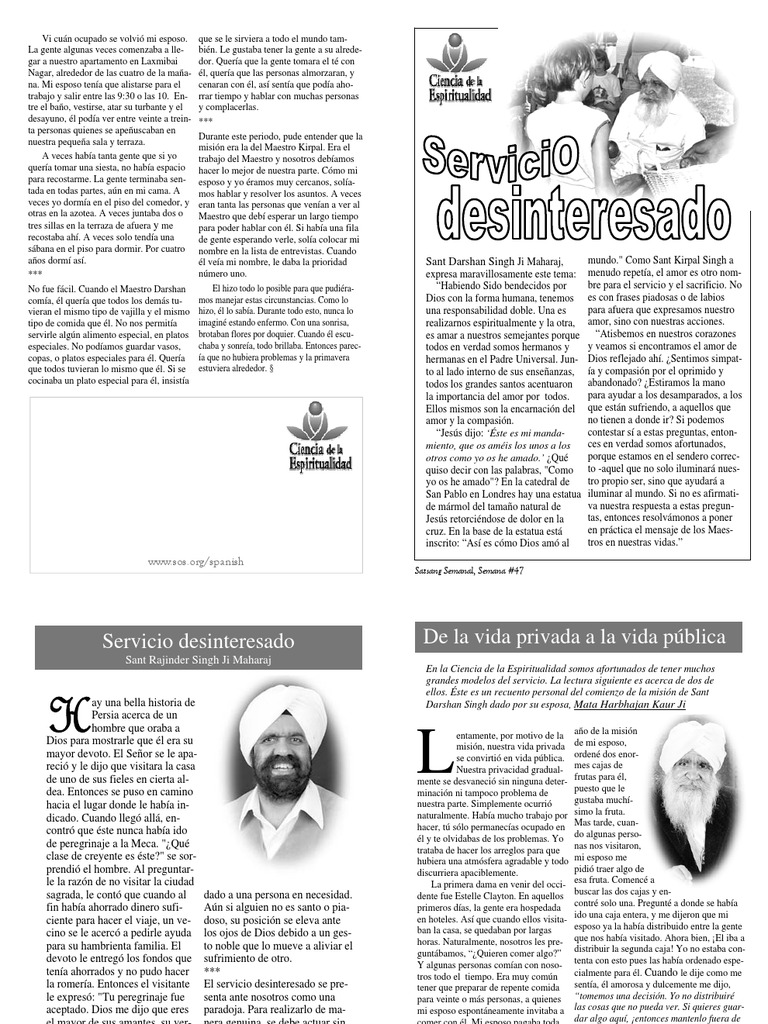 Servicio Desinteresado en la Misión | PDF | Amor | Verdad