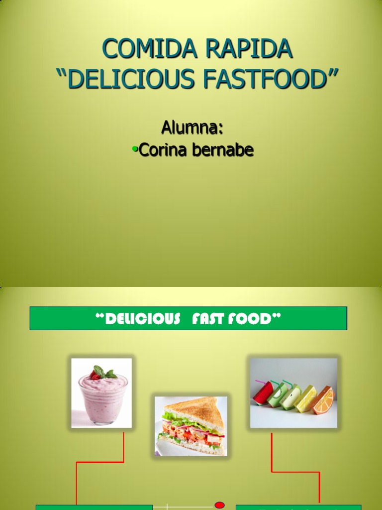 Proyecto de Comida Rápida Saludable | PDF | Mercado (economía ...