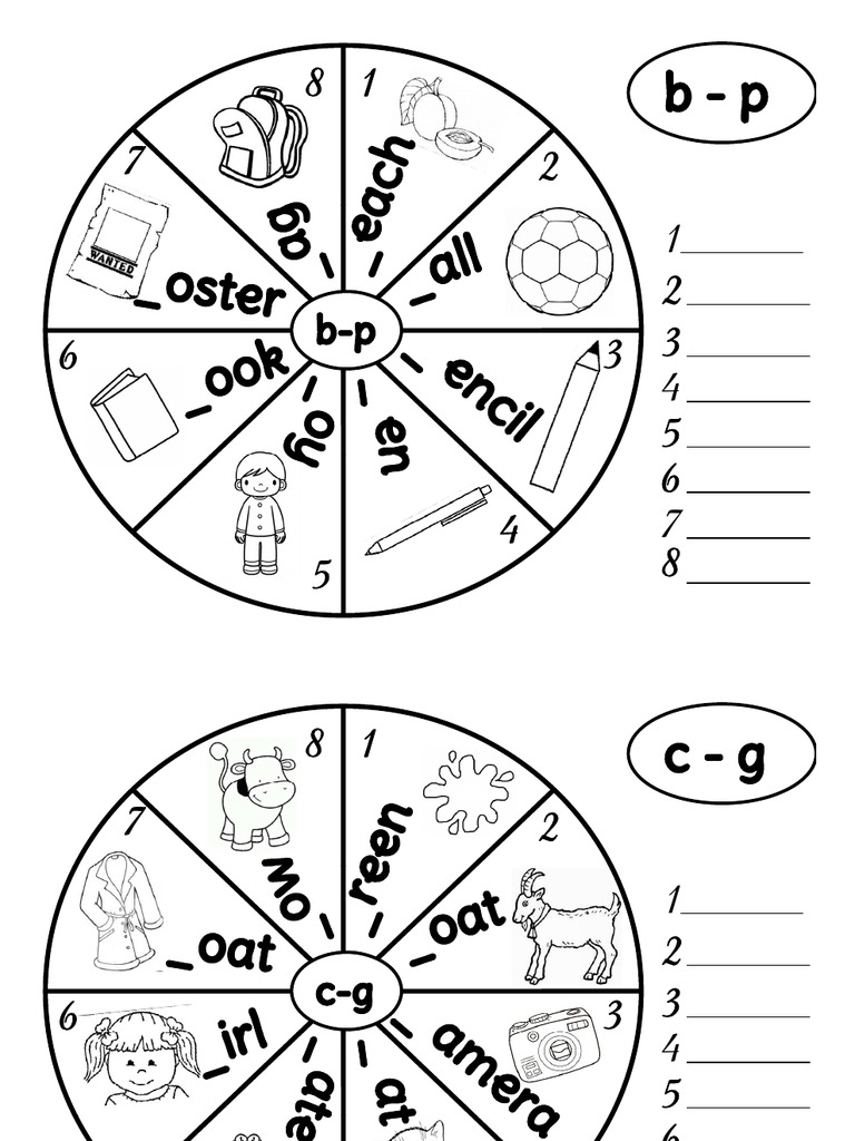 Phonics B-P, C-G, D-T | PDF | Games & Activities | Teaching Methods ...