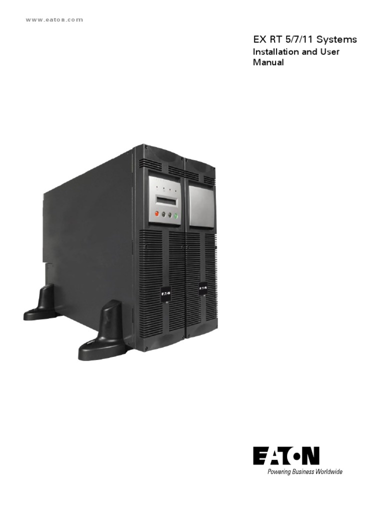 Eaton Exrt 5-11 Kva | Download Free PDF | Electromagnetic Interference ...
