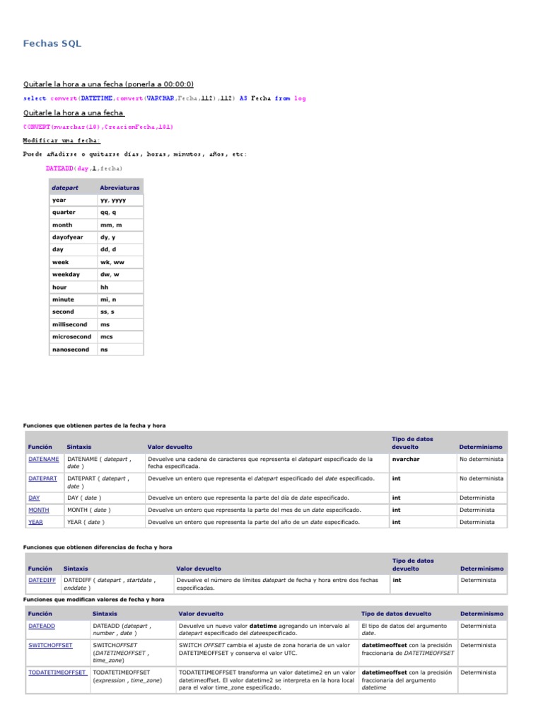 Trucos SQL | PDF | SQL | Paradigmas de programación