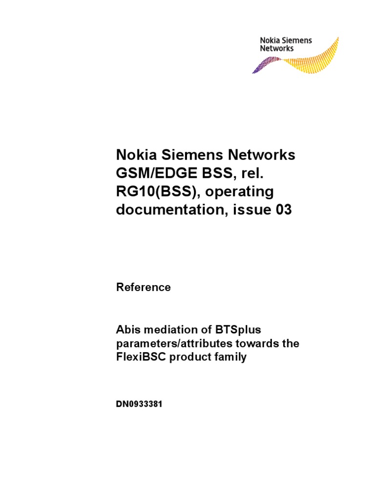 BR-BSS Parameter Mapping | PDF | Command Line Interface | Nokia