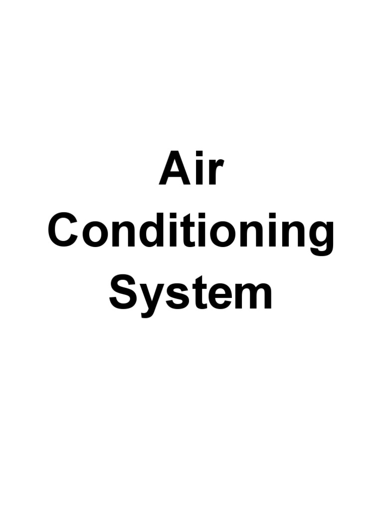 Air Conditioning System | PDF | Duct (Flow) | Heat Pump