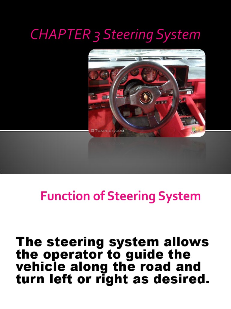 3 Steering System Updated | PDF | Steering | Gear