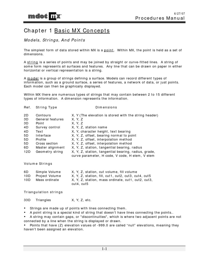 Chapter 1 Basic MX Concepts: Models, Strings, and Points | PDF | String ...