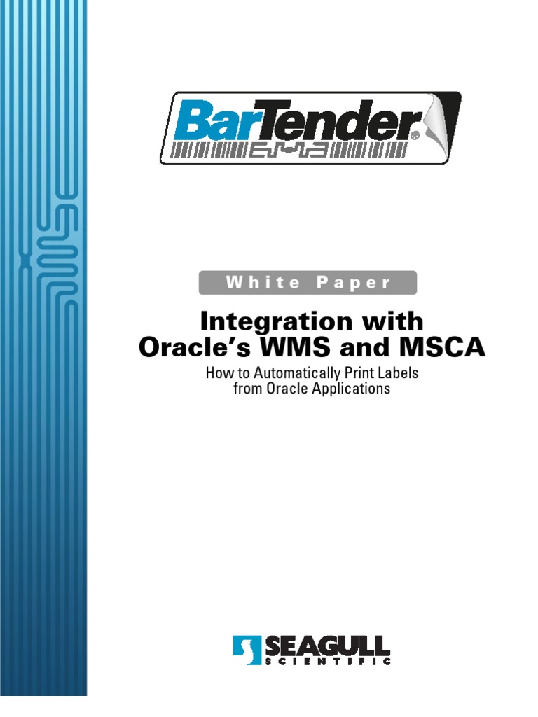 Integration With Oracle's WMS and MSCA: White Paper | PDF | Network ...