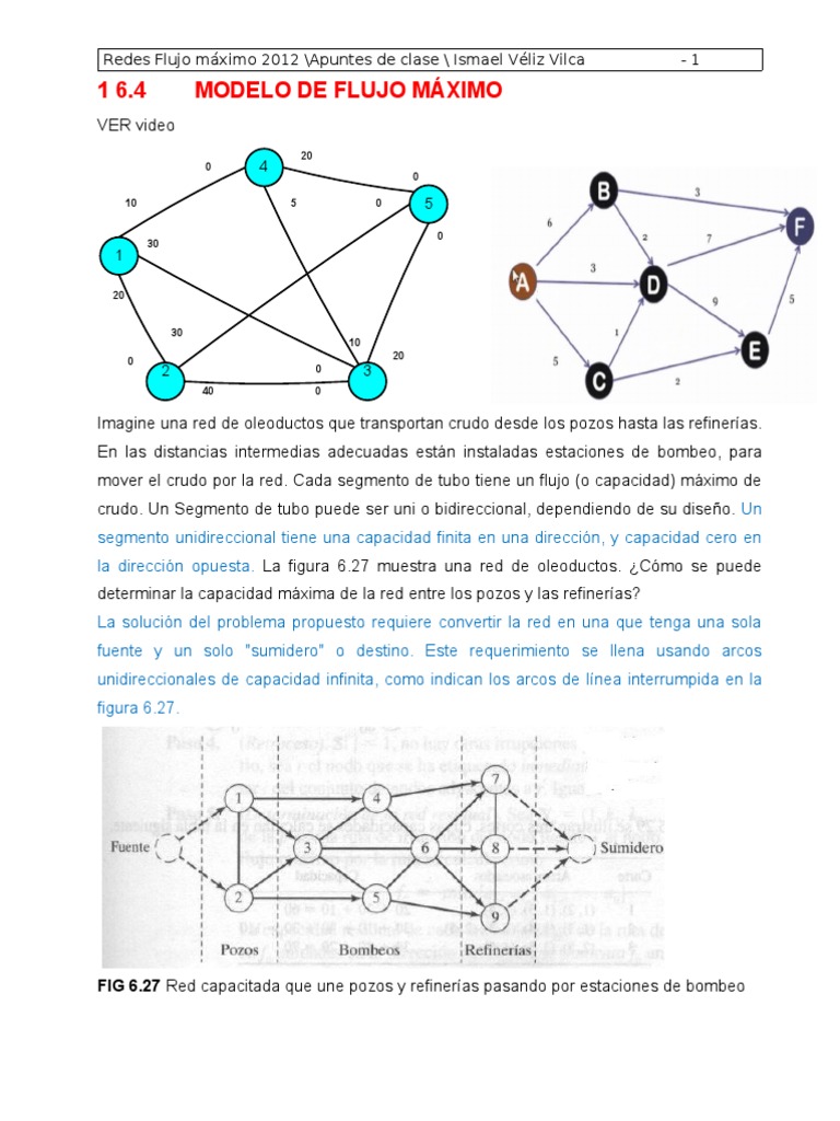 Io7 Flujo Maximo | Física y matemáticas | Matemática